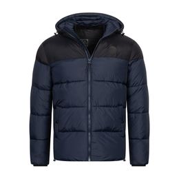 INDICODE Jeans Jacke 'Biviano' Herren Gr&ouml;&szlig;e XXL navy / schwarz