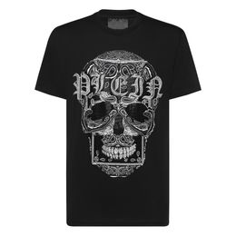 Philipp Plein T-Shirt 'Skull' Herren Gr&ouml;&szlig;e S hellgrau / dunkelgrau / schwarz / wei&szlig;