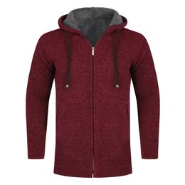 YOUTHUP Strickjacke Herren Gr&ouml;&szlig;e L weinrot