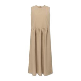 Studio Feder Kleid Damen Gr&ouml;&szlig;e 38 dunkelbeige Winterkleid