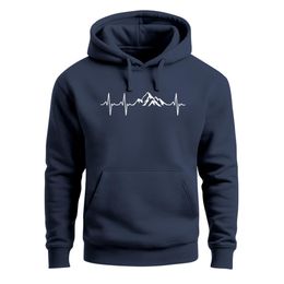 Neverless Sweatshirt 'Berg Herzschlag' Herren Gr&ouml;&szlig;e L navy