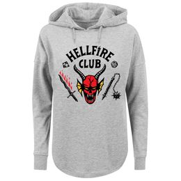 F4NT4STIC Sweatshirt 'Stranger Things Netflix TV Series' Damen Gr&ouml;&szlig;e XL gelb / graumeliert / rot / schwarz