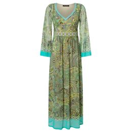ana alcazar Kleid 'Zikora' Damen Gr&ouml;&szlig;e 40 t&uuml;rkis / oliv / kiwi / lila Winterkleid