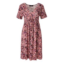 Aniston Casual Kleid Damen Gr&ouml;&szlig;e 46 aubergine / pastelllila / rosa