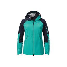 Sch&ouml;ffel Sch&ouml;ffel Outdoorjacke 'Softshell Jacket Kals L' Damen Gr&ouml;&szlig;e XL blau / gr&uuml;n