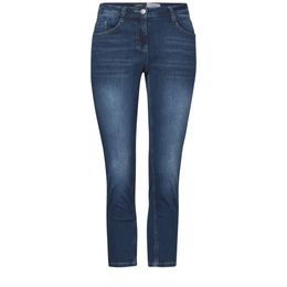 Cecil Straight Leg 7/8 Jeans Damen Gr&ouml;&szlig;e 32 blau