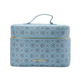 Carlo Colucci Kulturtasche ' Craighero ' Damen Gr&ouml;&szlig;e XS/XL blau / gold / grau