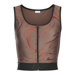 active by Lascana Lascana Active Sporttop Damen Gr&ouml;&szlig;e XS braun / kupfer / schwarz