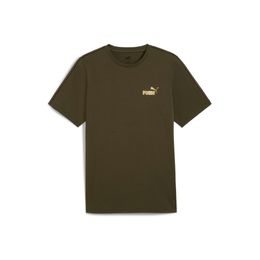Puma Funktionsshirt 'ESS' Herren Gr&ouml;&szlig;e M gold / oliv