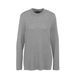 GOLDNER Pullover Damen Gr&ouml;&szlig;e XXXL grau / dunkelgrau / wei&szlig;