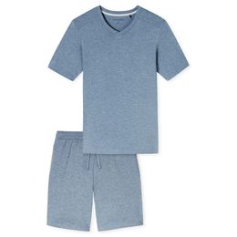 Schiesser Shorty ' Modern Nightwear ' Herren Gr&ouml;&szlig;e M blau