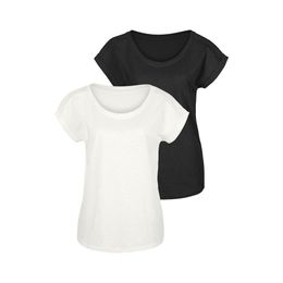 Vivance T-Shirt Damen Gr&ouml;&szlig;e XS schwarzmeliert / wei&szlig;meliert