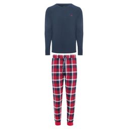 Threadbare. Threadbare Pyjama Herren Gr&ouml;&szlig;e L navy / rot / wei&szlig;