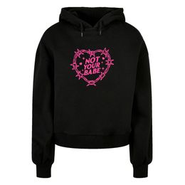 F4NT4STIC Sweatshirt 'Unabh&auml;ngige Frau Not Your Babe Frauentag' Damen Gr&ouml;&szlig;e XXL neonpink / schwarz