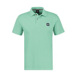 Lerros Poloshirt mit Waffelstruktur aus 100 % Baumwolle Herren Gr&ouml;&szlig;e M gr&uuml;n