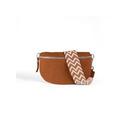 Lepelou G&uuml;rteltasche 'NOA medium' Damen Gr&ouml;&szlig;e 25 cm x 16 cm x 8 cm cognac