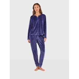 Gisela Pyjama set Damen Gr&ouml;&szlig;e M marine Winterkleid
