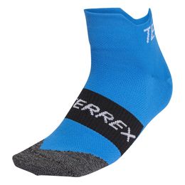 adidas terrex Sportsocken 'Speed' Herren Gr&ouml;&szlig;e 43/45 blau / graumeliert / schwarz / wei&szlig;