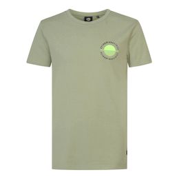 PETROL INDUSTRIES T-Shirt 'Glassy' Jungen Gr&ouml;&szlig;e 104 marine / apfel / pastellgr&uuml;n / offwhite