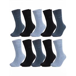 Occulto Socken 'Philipp' Herren Gr&ouml;&szlig;e 47/50 navy / taubenblau / hellblau / schwarzmeliert