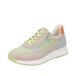 Remonte Sneaker 'D2G00' Damen Gr&ouml;&szlig;e 36 beige / hellblau / pastellgr&uuml;n / orange
