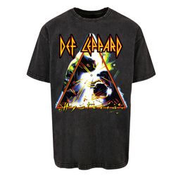 F4NT4STIC T-Shirt 'Def Leppard Hysteria' Herren Gr&ouml;&szlig;e S gr&uuml;n / rot / schwarz / wei&szlig;
