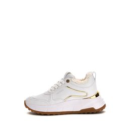 Guess Sneaker 'Farrea' Damen Gr&ouml;&szlig;e 40 gold / wei&szlig;