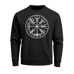 Neverless Sweatshirt 'Vegvisir 1' Herren Gr&ouml;&szlig;e 5XL schwarz
