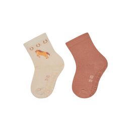 Sterntaler Socken M&auml;dchen Gr&ouml;&szlig;e 22 sand / braun / kastanienbraun