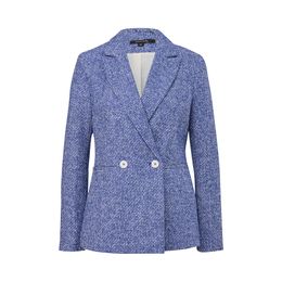 comma, COMMA Blazer Damen Gr&ouml;&szlig;e 44 blau / wei&szlig;