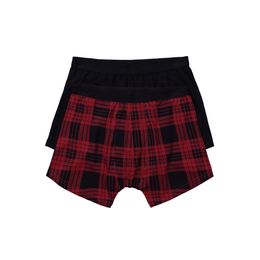 JP1880 Boxershorts Herren Gr&ouml;&szlig;e L dunkelrot / schwarz