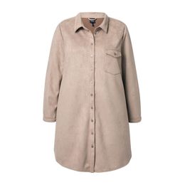 Ulla Popken Bluse Damen Gr&ouml;&szlig;e 4XL/5XL beige