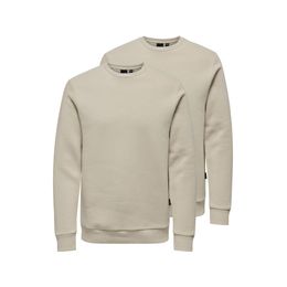 Only & Sons Only & Sons Sweatshirt 'Ceres' Herren Gr&ouml;&szlig;e L beige