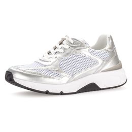 Gabor Rollingsoft Sneaker Damen Gr&ouml;&szlig;e 38 silber