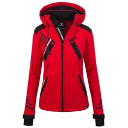 Rock Creek Outdoorjacke Damen Gr&ouml;&szlig;e 4XL rot / schwarz