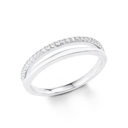 s.Oliver Ring Damen Gr&ouml;&szlig;e 52 silber / wei&szlig;