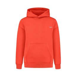 Smilodox Lyanna Blank Basic Hoodie Damen Gr&ouml;&szlig;e XS orangerot