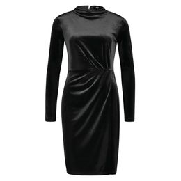 Zero Samtkleid mit hohem Kragen Damen Gr&ouml;&szlig;e 36 schwarz Winterkleid