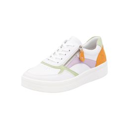 Remonte Sneaker Damen Gr&ouml;&szlig;e 36 pastellgr&uuml;n / flieder / dunkelorange / wei&szlig;