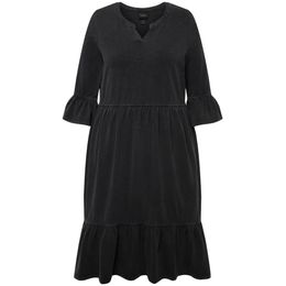 Ulla Popken Kleid Damen Gr&ouml;&szlig;e 42/44 graphit Winterkleid