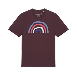 Watapparel T-Shirt 'Regenbogen' Herren Gr&ouml;&szlig;e XXXL blau / rot / dunkelrot / wei&szlig;