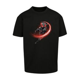 F4NT4STIC T-Shirt 'DC Comics Aquaman Black Manta Flash' Herren Gr&ouml;&szlig;e XS dunkelgrau / feuerrot / schwarz / wei&szlig;