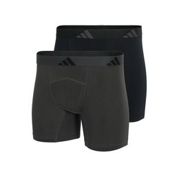 adidas Sportswear Retro Boxer ' Active Flex Cotton Ergonomic ' Herren Gr&ouml;&szlig;e XL dunkelgrau / schwarz