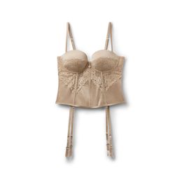Intimissimi Corsage 'Silky Flowers' Damen Gr&ouml;&szlig;e 75 dunkelbeige