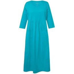 Ulla Popken Kleid Damen Gr&ouml;&szlig;e 66/68 blau Winterkleid