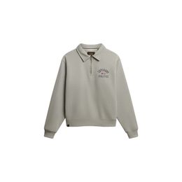 Superdry & Co Sweatshirt Damen Gr&ouml;&szlig;e S marine / graumeliert