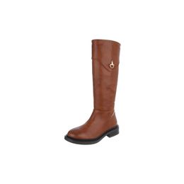 Ital-Design Stiefel Damen Gr&ouml;&szlig;e 37 camel Winterschuhe