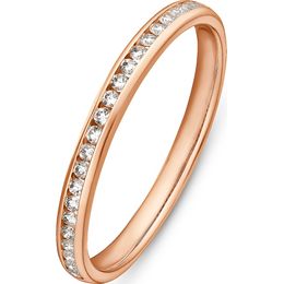 Christ Ring Damen Gr&ouml;&szlig;e 52 rosegold / transparent