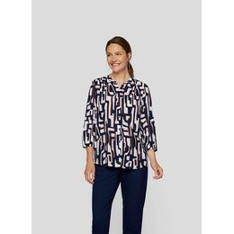 Rabe Bluse Damen Gr&ouml;&szlig;e S/M camel / ecru / navy