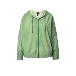Ulla Popken Sweatjacke Damen Gr&ouml;&szlig;e XL/XXL gr&uuml;n
